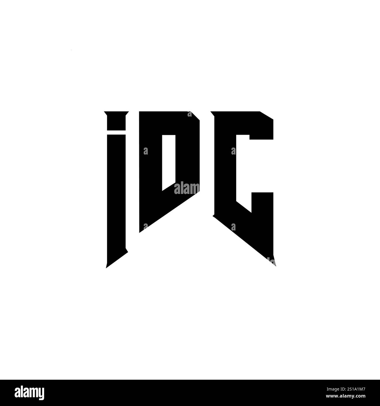 IDC letter logo design for technology company. IDC logo design black ...