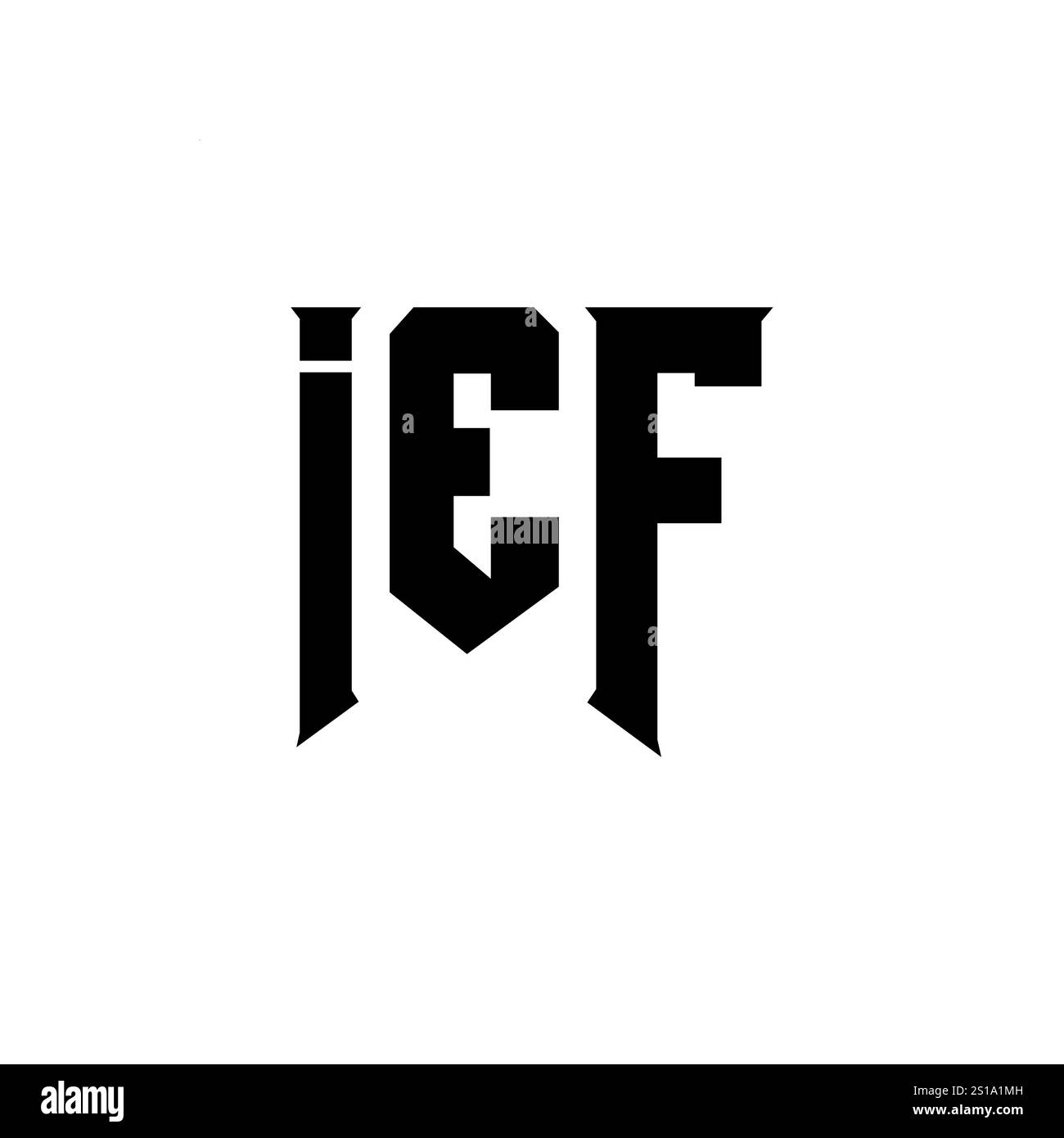 IEF letter logo design for technology company. IEF logo design black ...