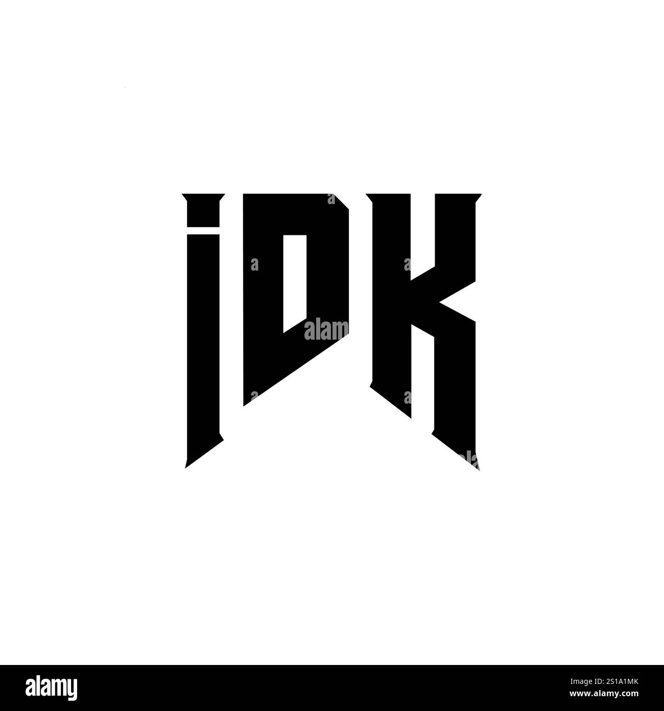 IDK letter logo design for technology company. IDK logo design black ...