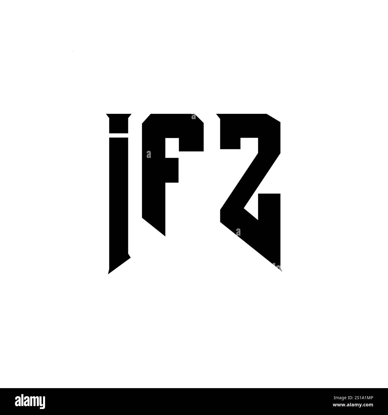 IFZ letter logo design for technology company. IFZ logo design black ...