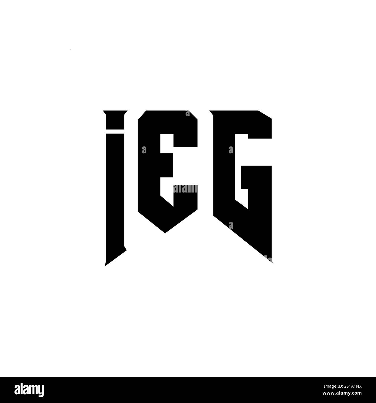 IEG letter logo design for technology company. IEG logo design black ...