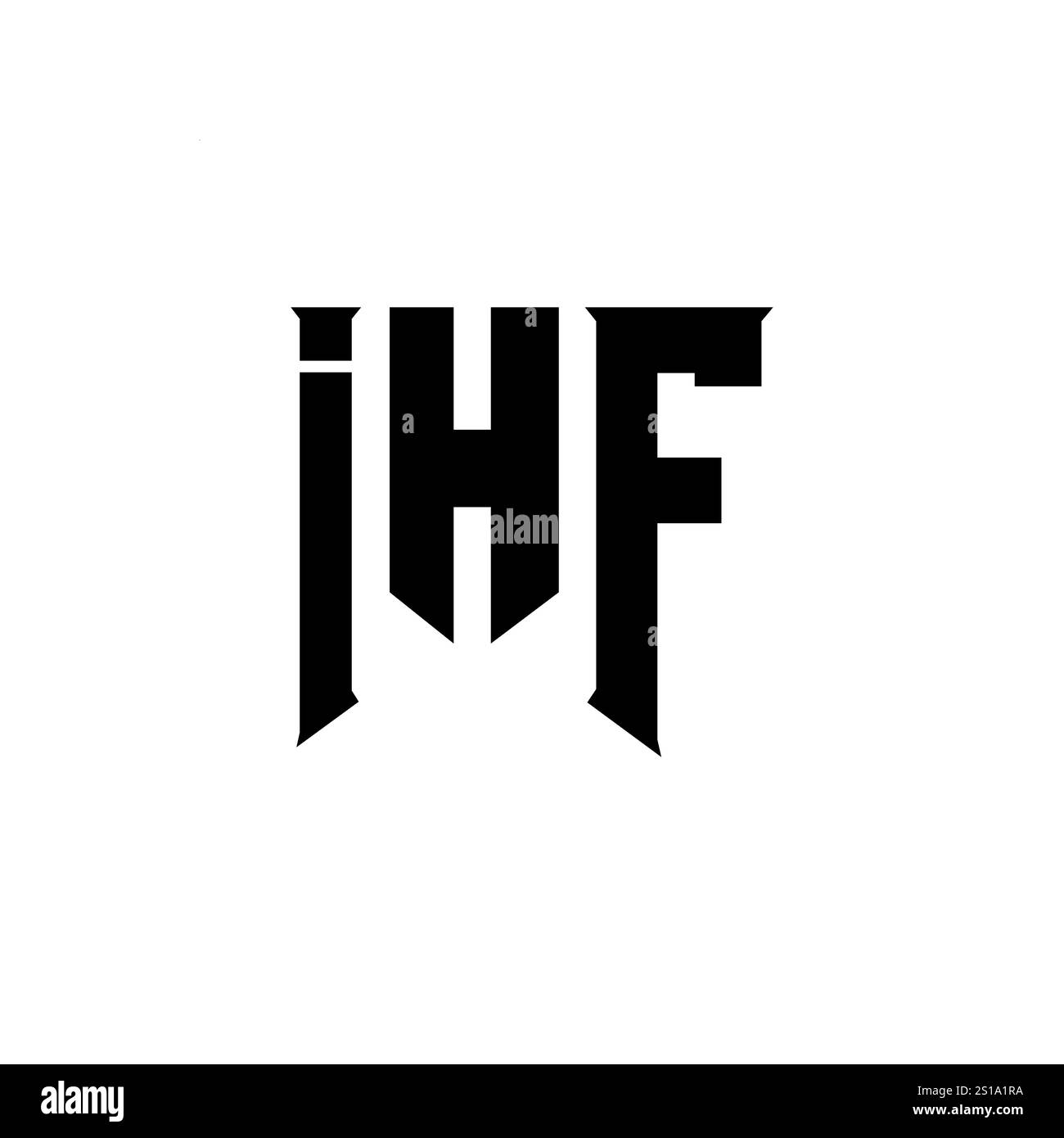 IHF letter logo design for technology company. IHF logo design black ...