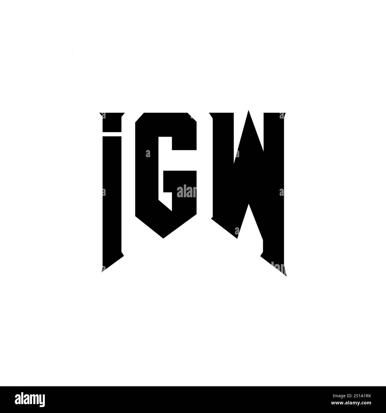 IGW letter logo design for technology company. IGW logo design black ...