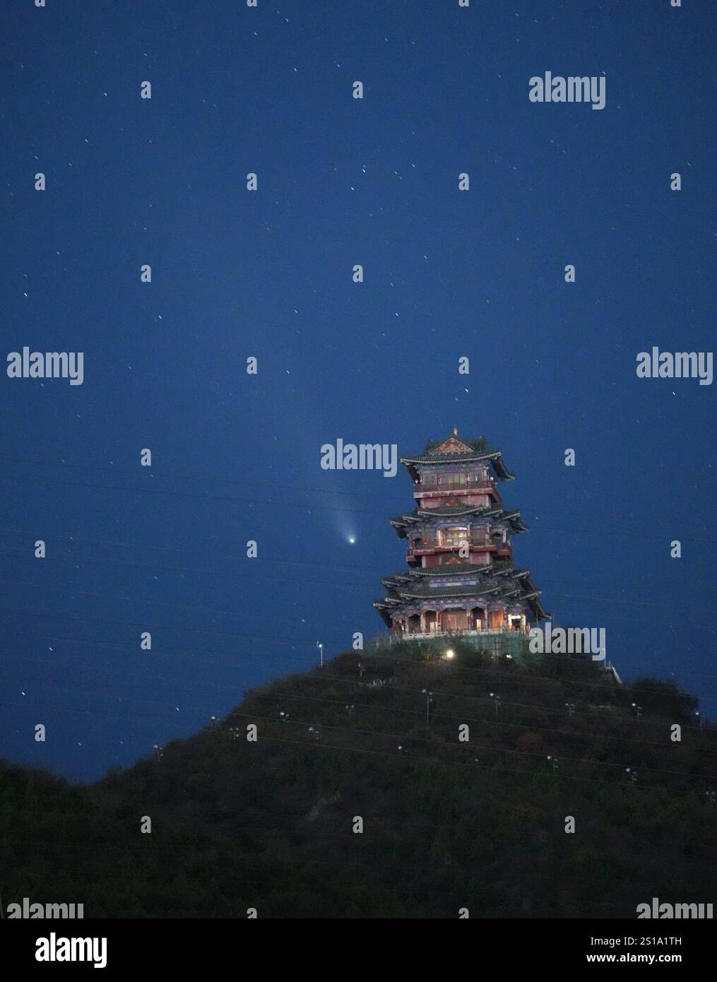 Beijing, China. 22nd Oct, 2024. The comet C/2023 A3 (Tsuchinshan-ATLAS ...