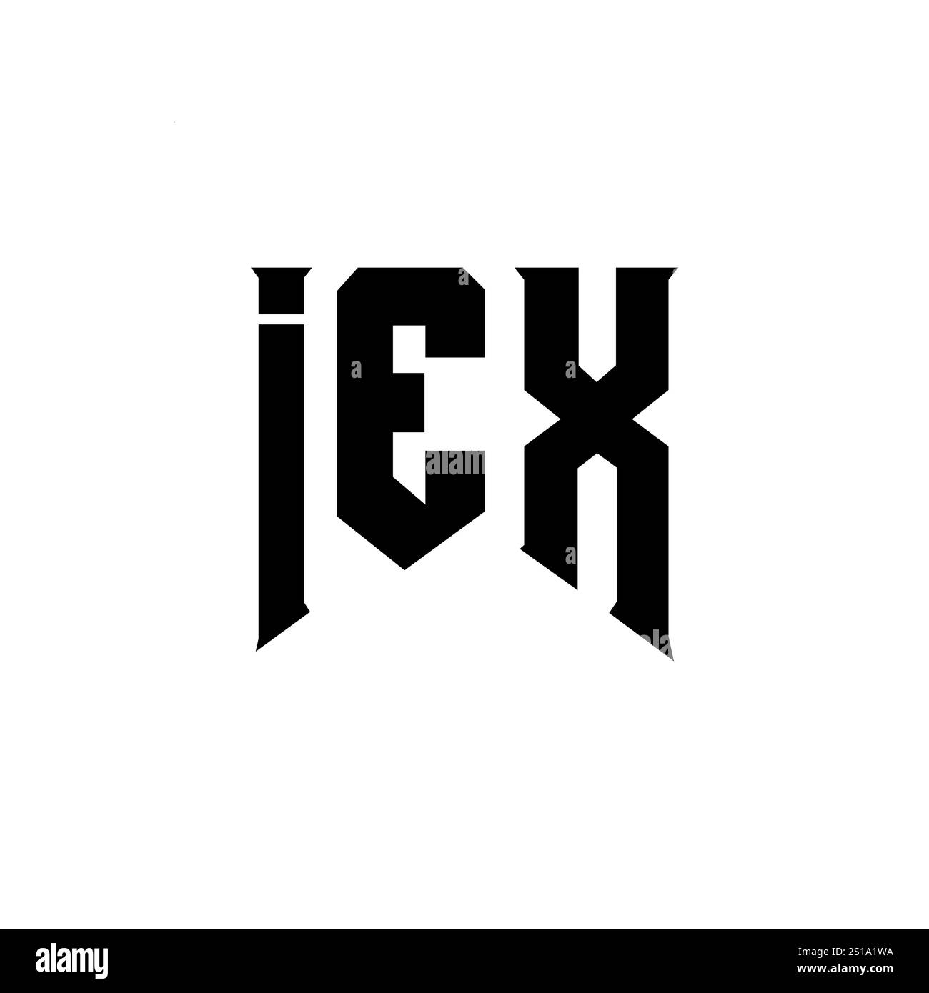 IEX letter logo design for technology company. IEX logo design black ...