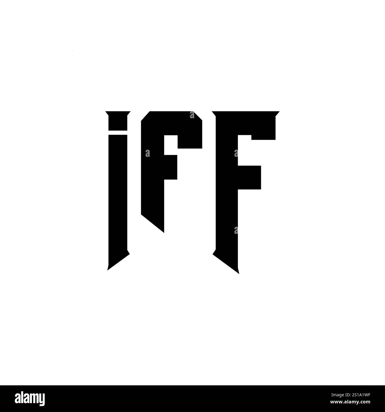 IFF letter logo design for technology company. IFF logo design black ...