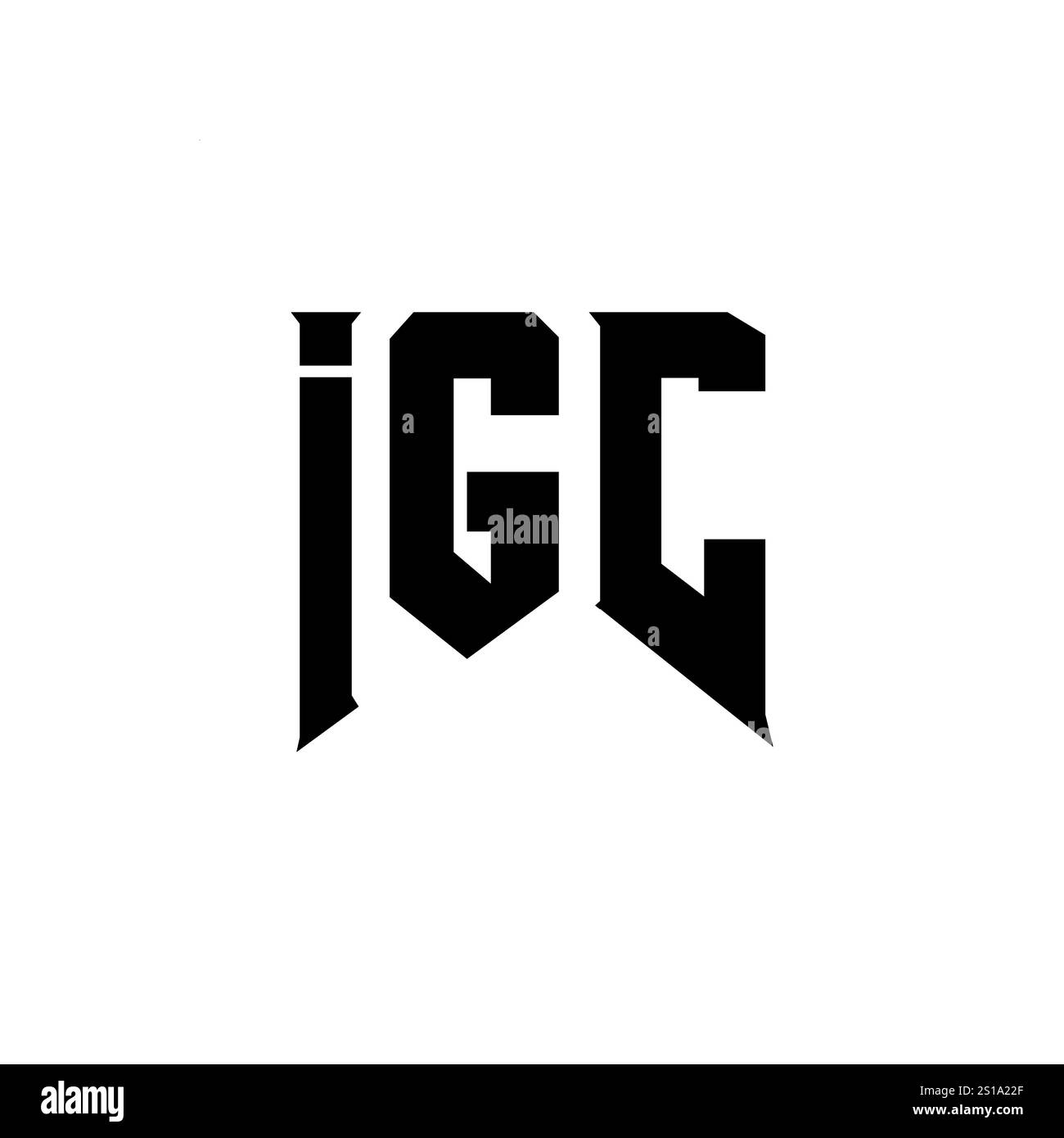 IGC letter logo design for technology company. IGC logo design black ...