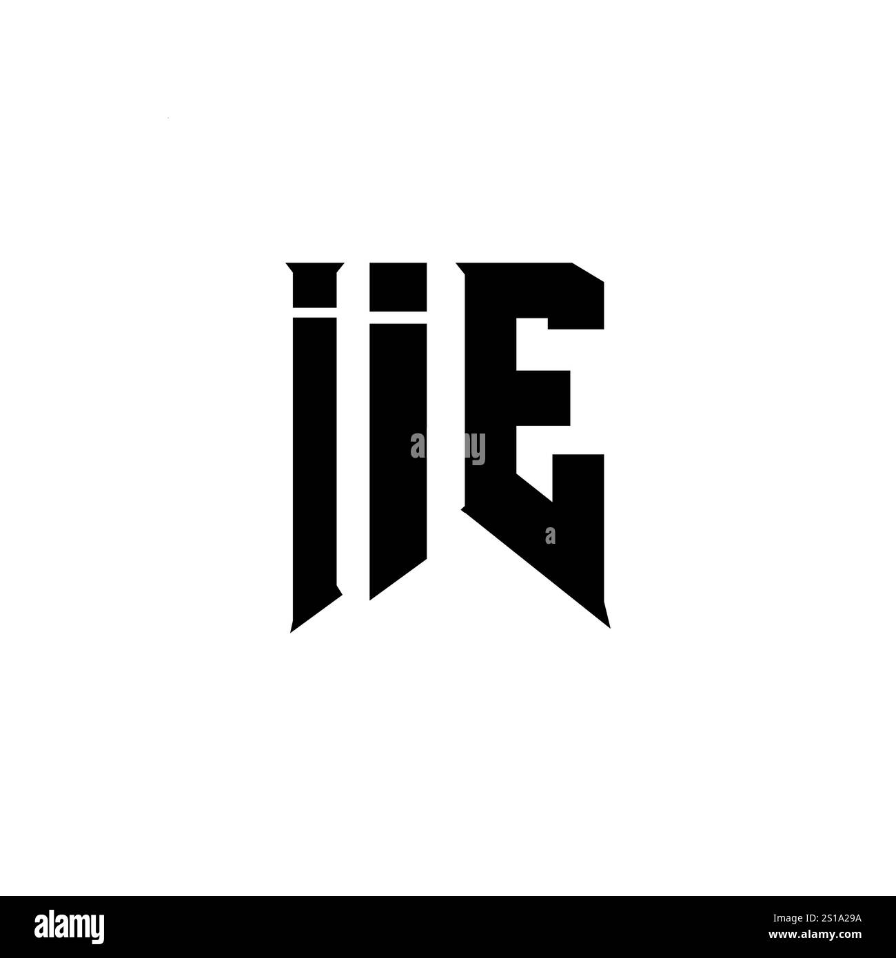 IIE letter logo design for technology company. IIE logo design black ...