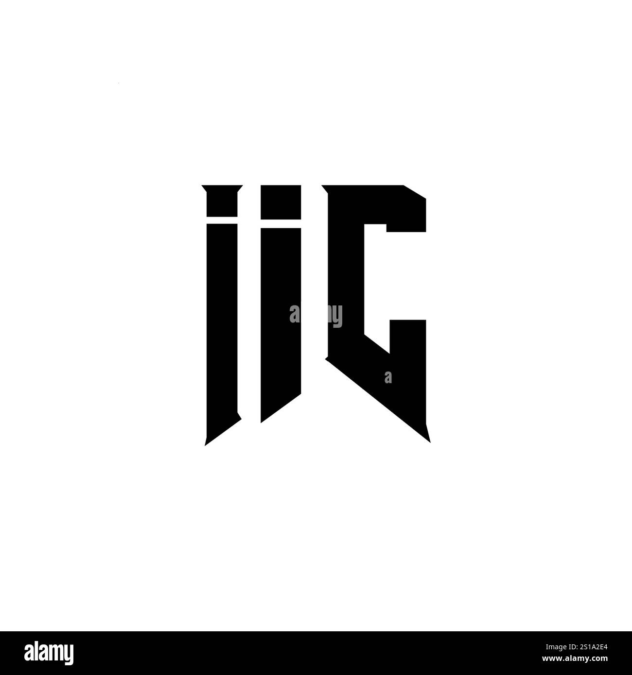 Iic logo design Stock Vector Images - Alamy