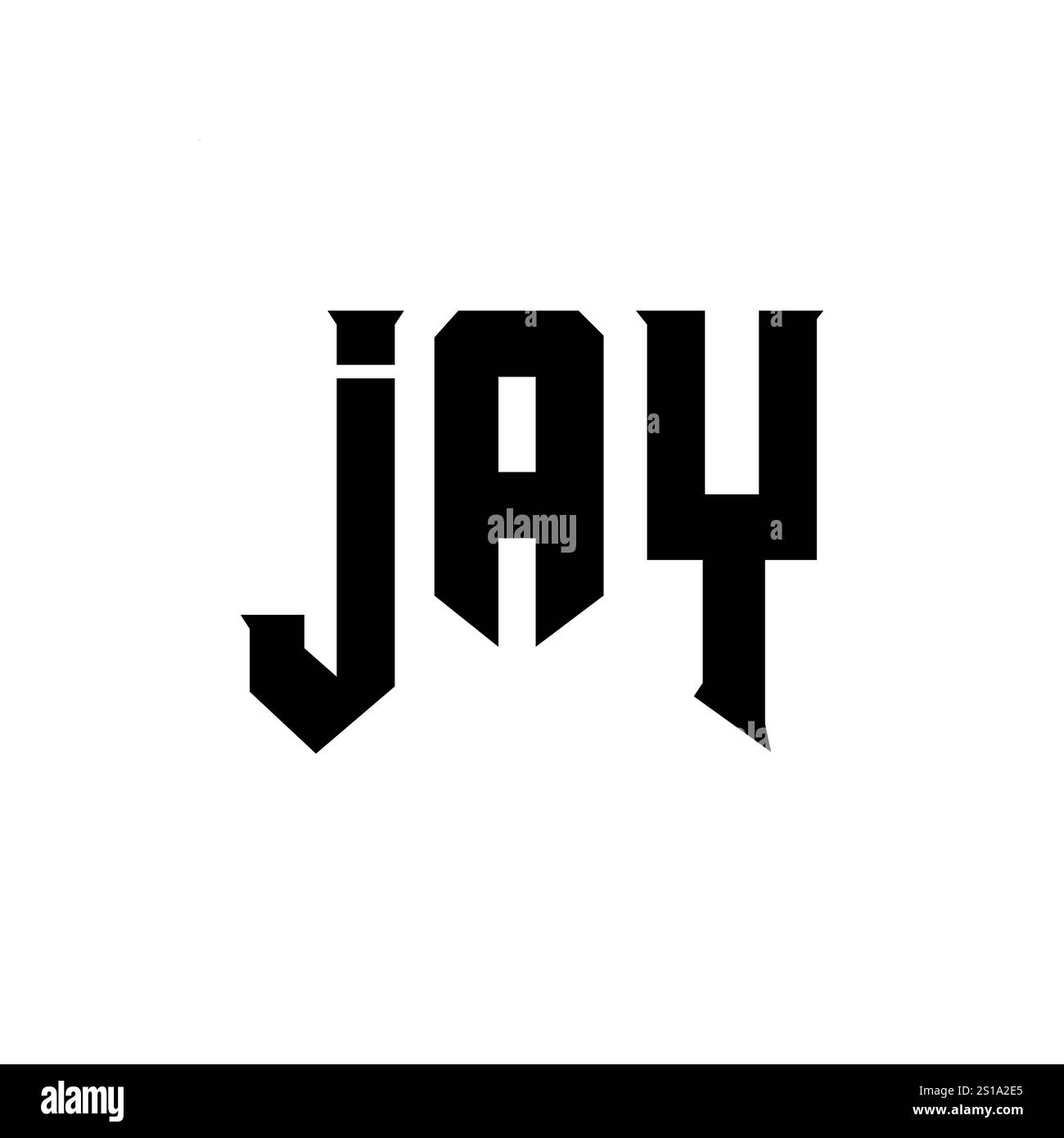 JAY letter logo design for technology company. JAY logo design black ...