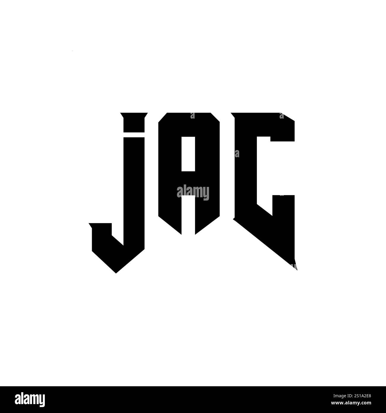 JAC letter logo design for technology company. JAC logo design black ...