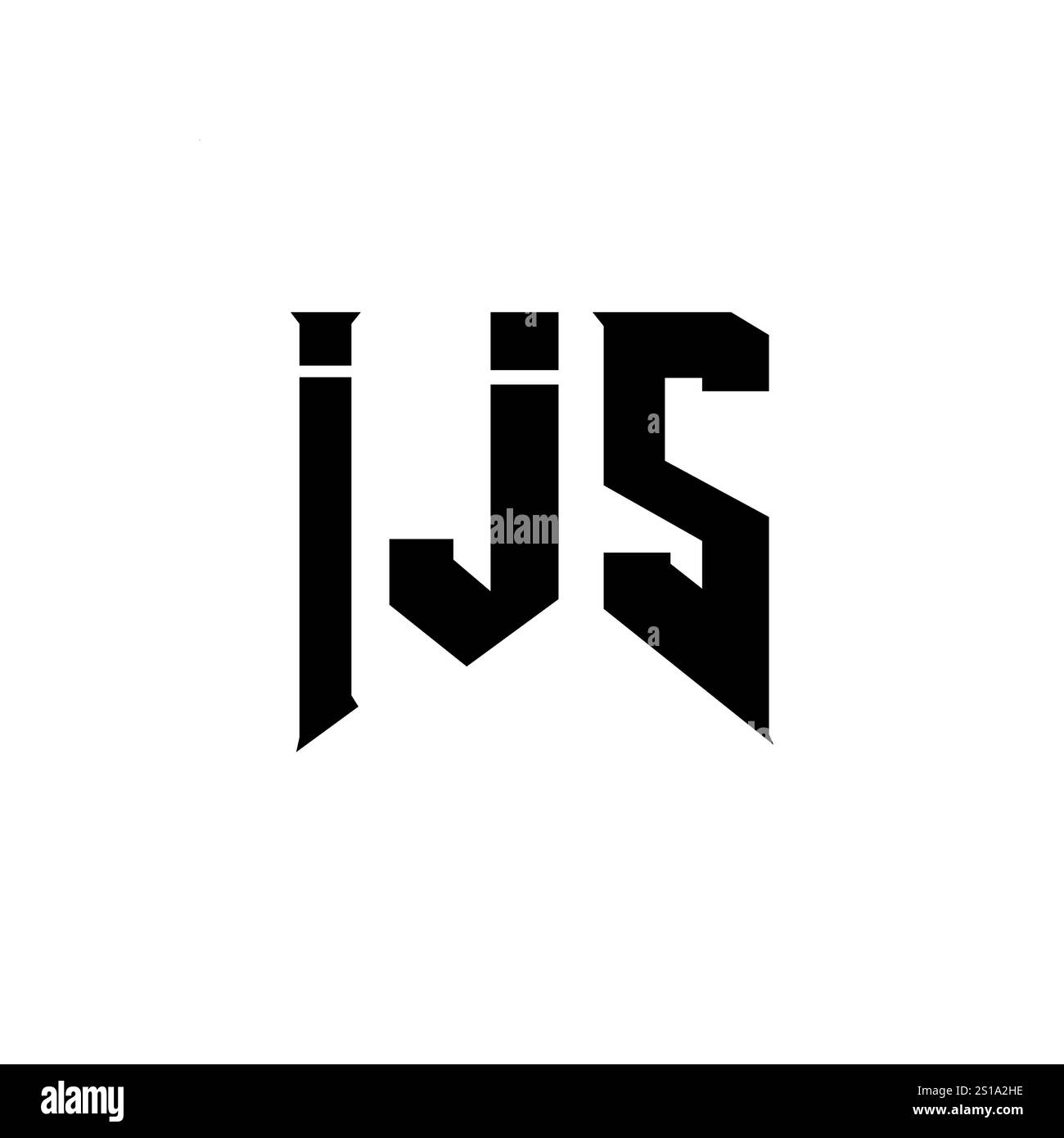 IJS letter logo design for technology company. IJS logo design black ...