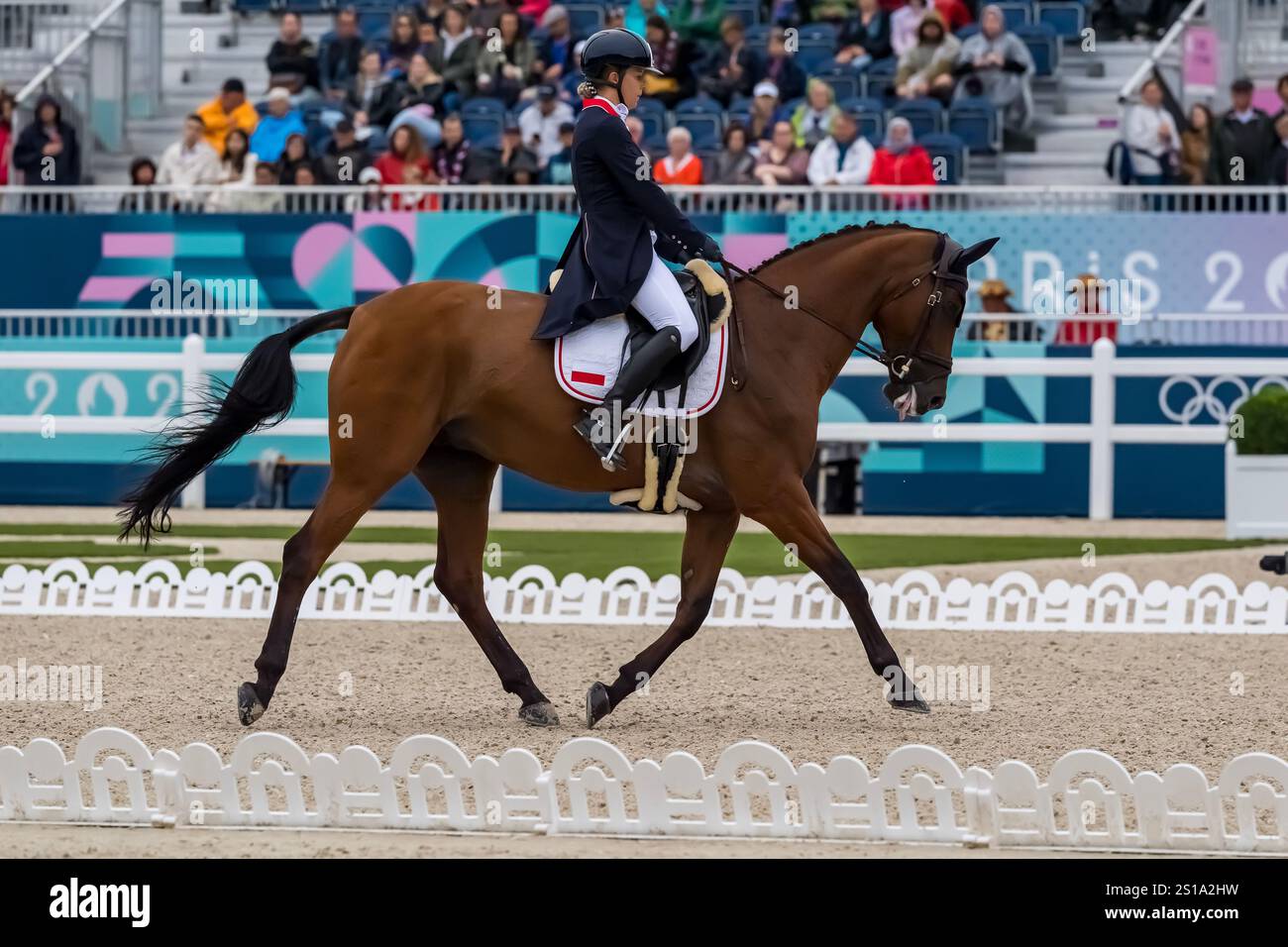 MALGORZATA KORYCKA (POL) rides CANVALENCIA in the Equestrian Eventing ...
