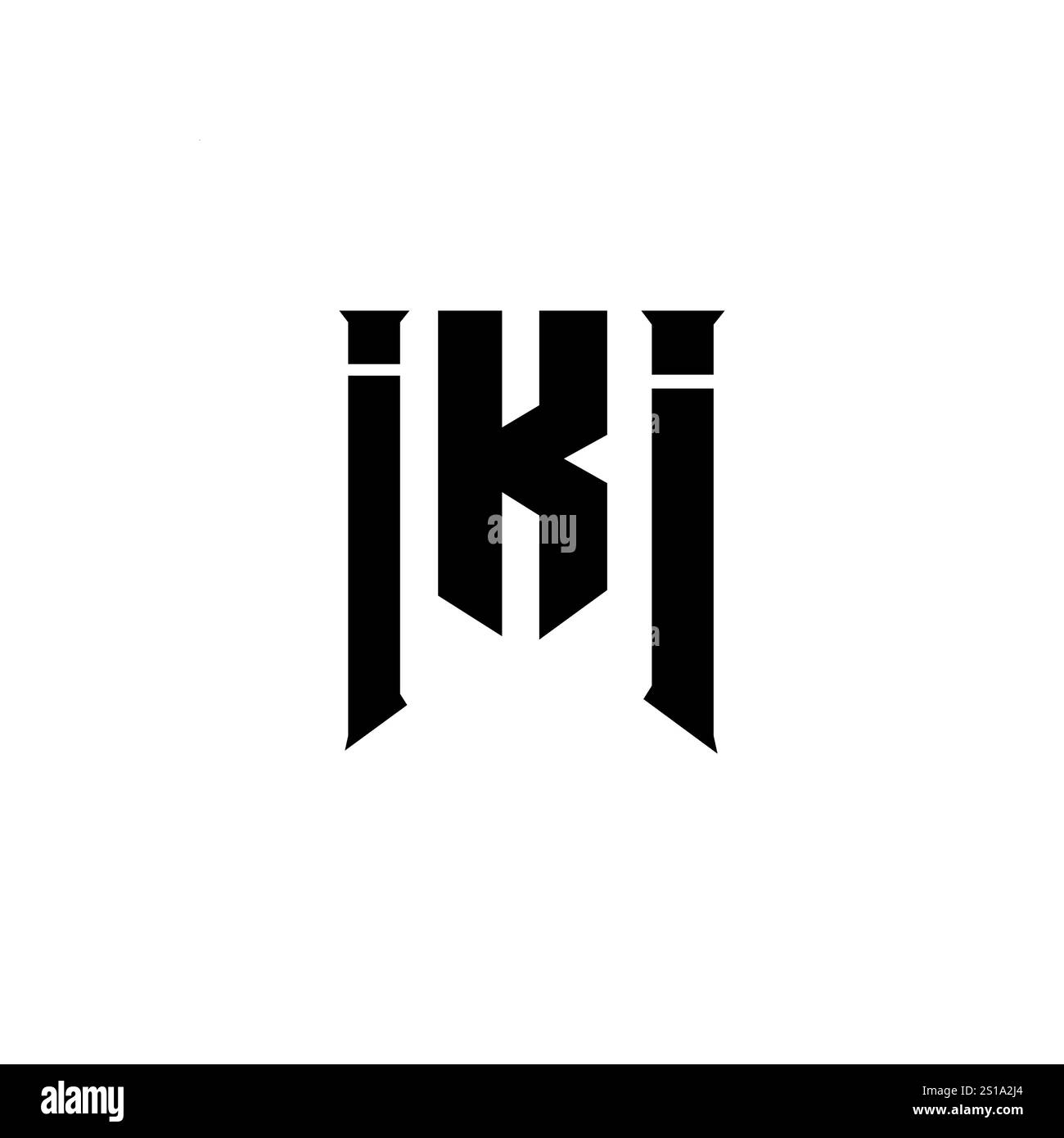 Iki logo design Stock Vector Images - Alamy
