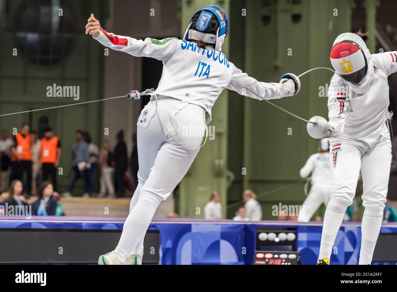 Alberta Santuccio (ITA) of Team Italy competes at the Fencing Women's ...