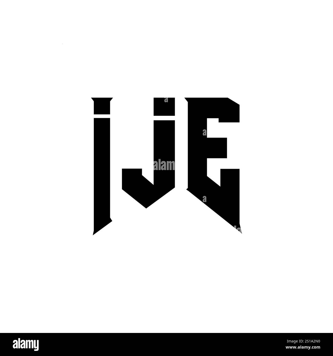IJE letter logo design for technology company. IJE logo design black ...