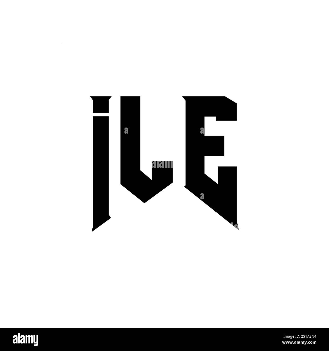 ILE letter logo design for technology company. ILE logo design black ...