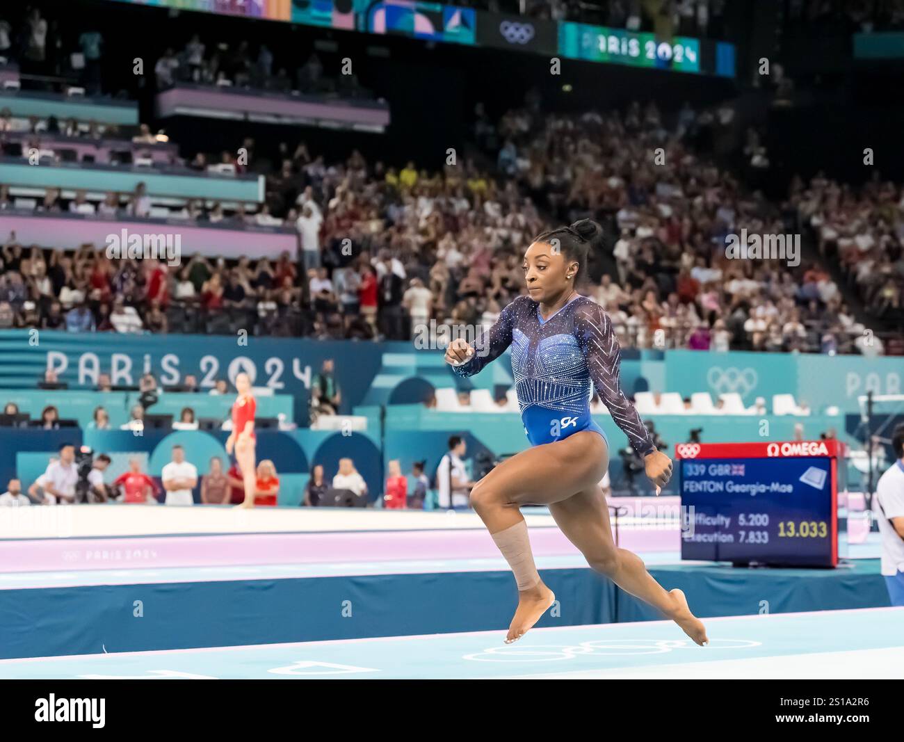 SIMONE BILES (USA) of the United States, competes in the Women's All ...