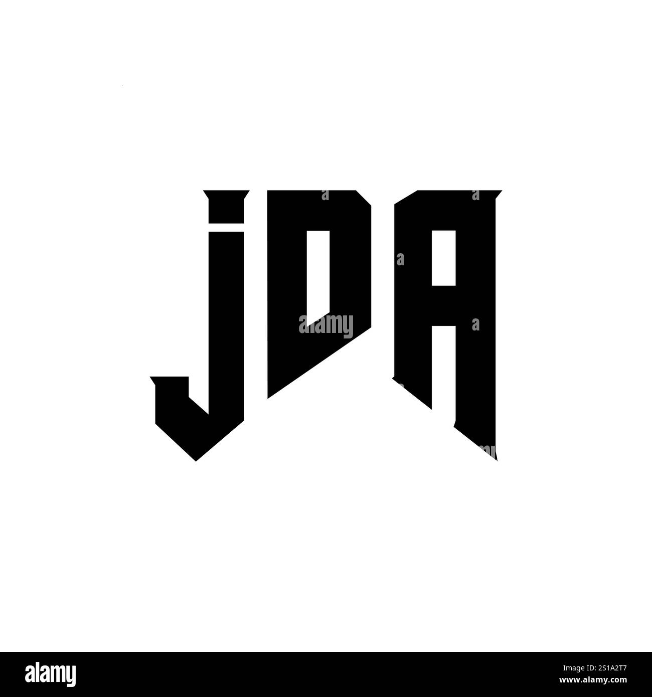 JDA letter logo design for technology company. JDA logo design black ...
