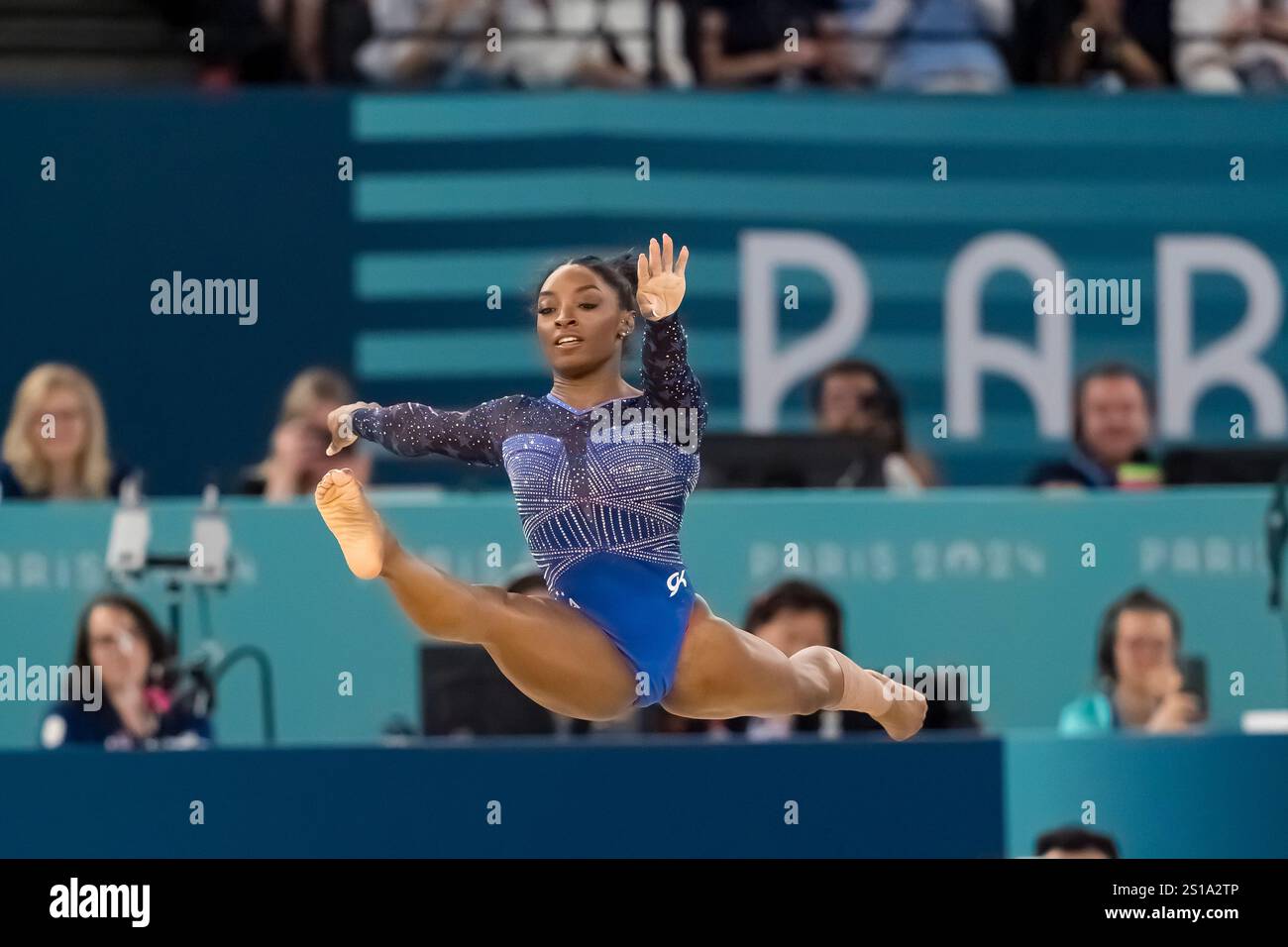 SIMONE BILES (USA) of the United States, competes in the Women's All ...