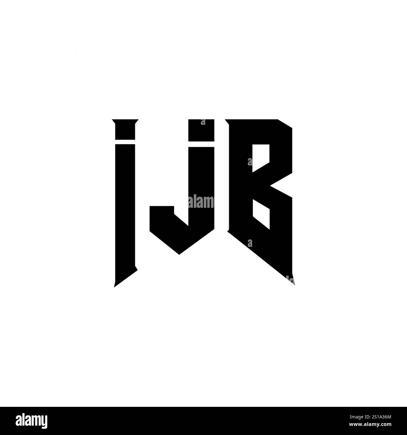 IJB letter logo design for technology company. IJB logo design black ...