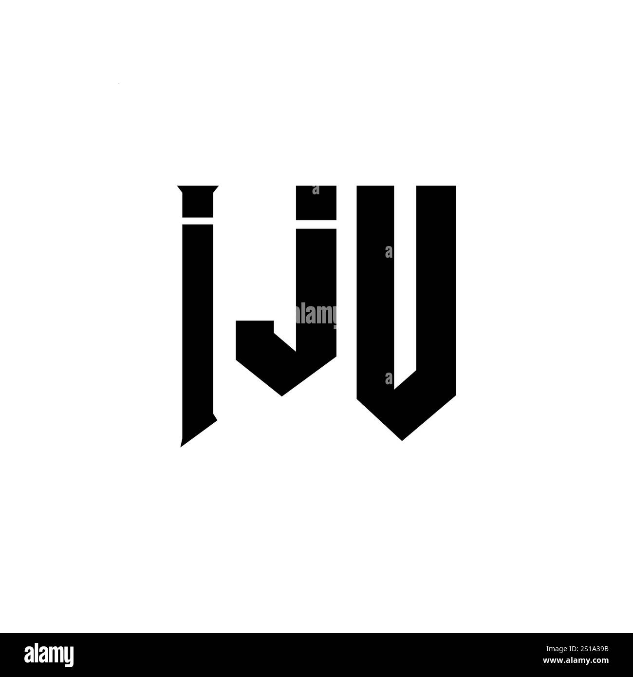 IJU letter logo design for technology company. IJU logo design black ...