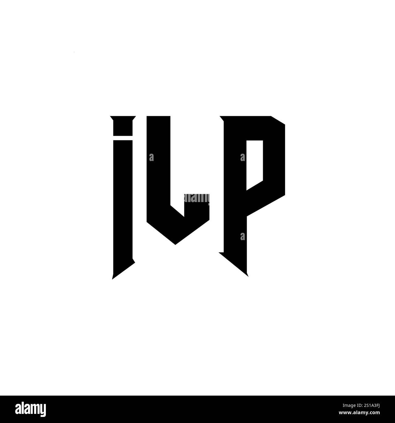 ILP letter logo design for technology company. ILP logo design black ...