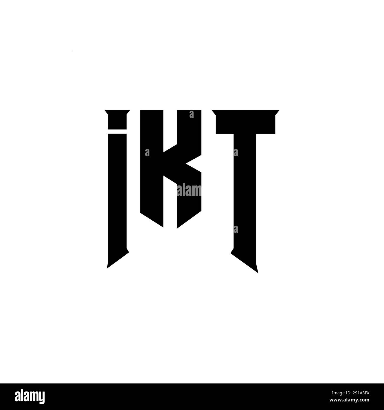 IKT letter logo design for technology company. IKT logo design black ...