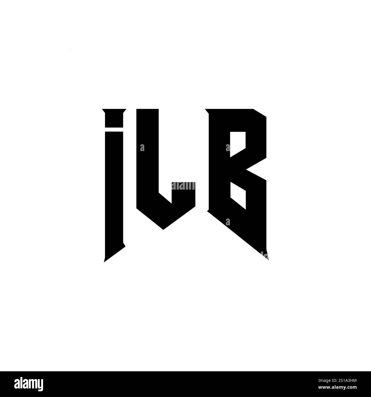 ILB letter logo design for technology company. ILB logo design black ...