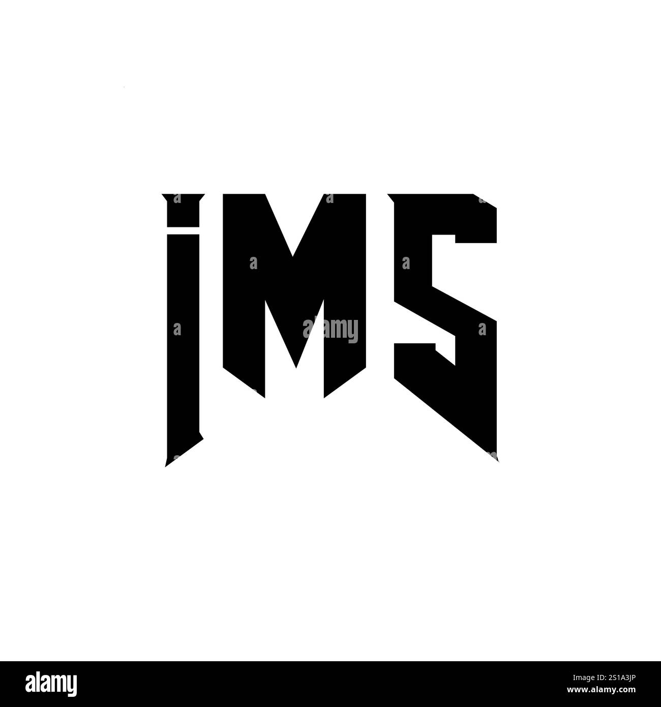 IMS letter logo design for technology company. IMS logo design black ...