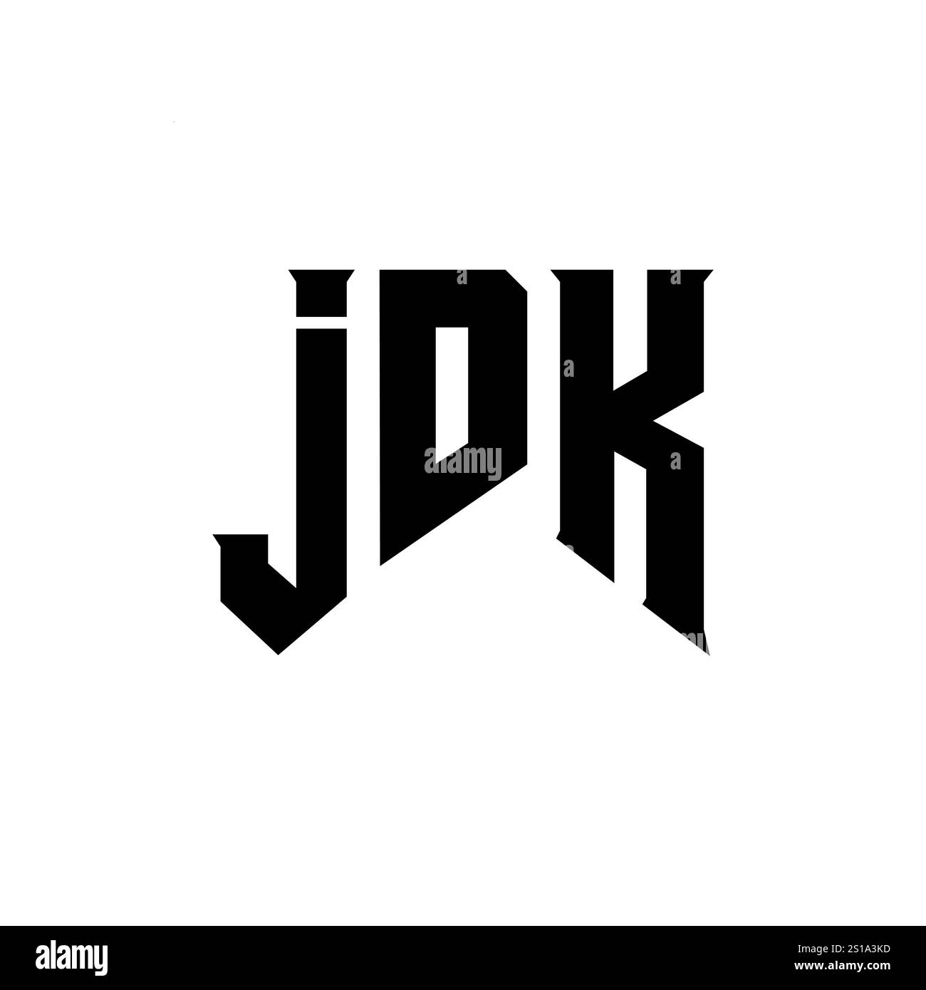 JDK letter logo design for technology company. JDK logo design black ...