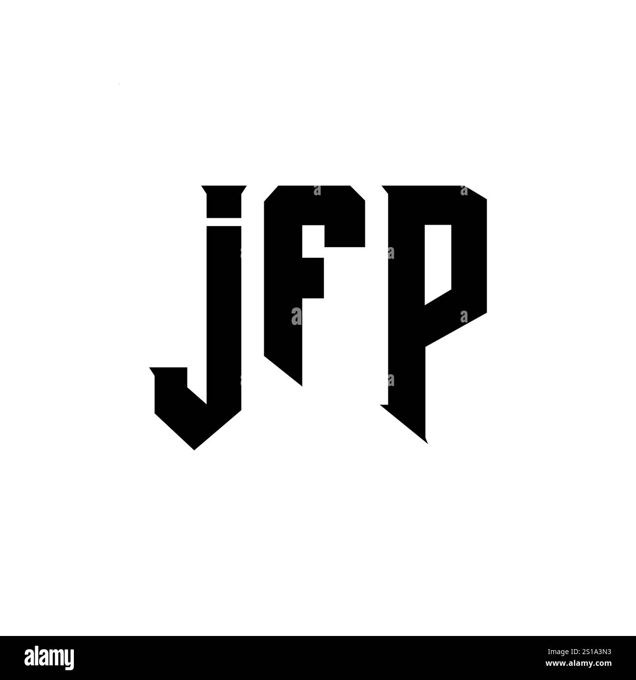 JFP letter logo design for technology company. JFP logo design black ...