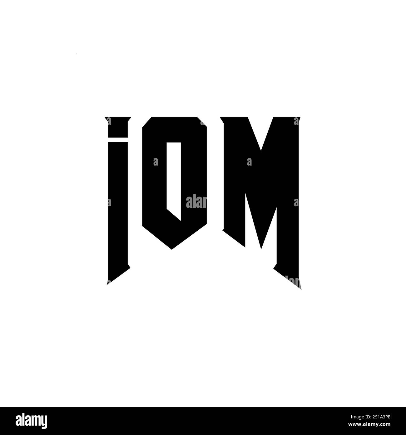 IOM letter logo design for technology company. IOM logo design black ...