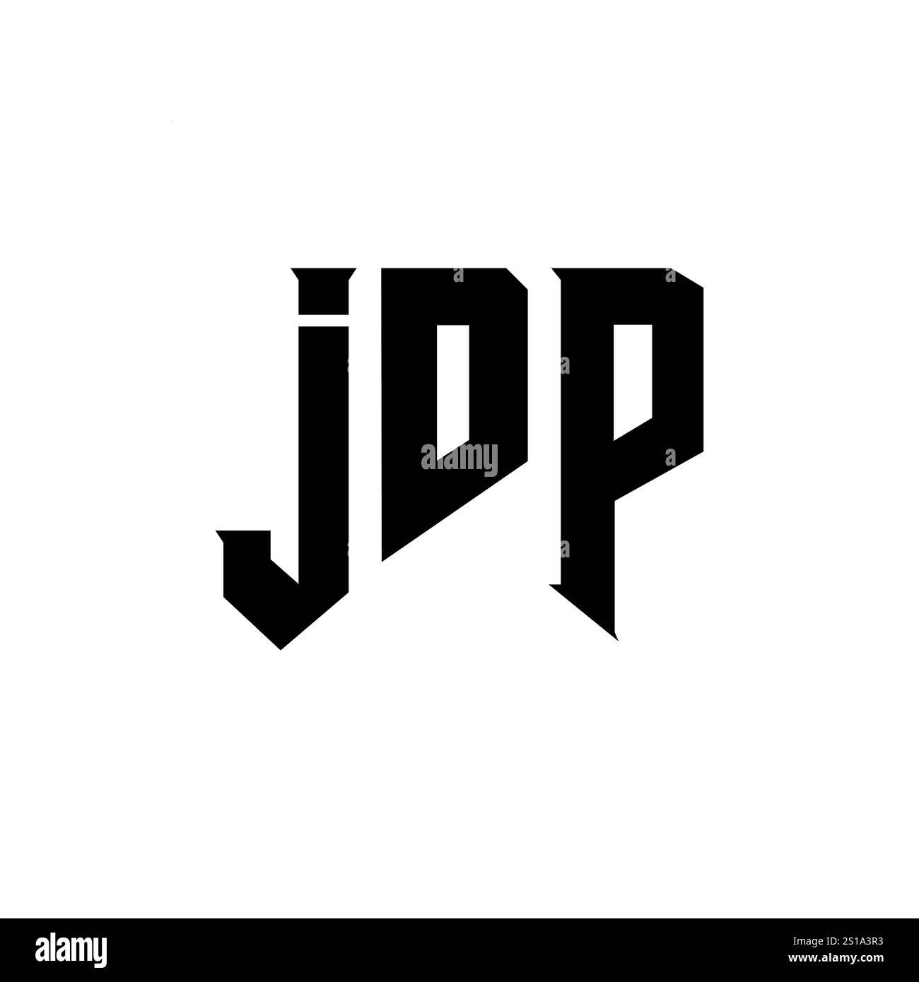 JDP letter logo design for technology company. JDP logo design black ...