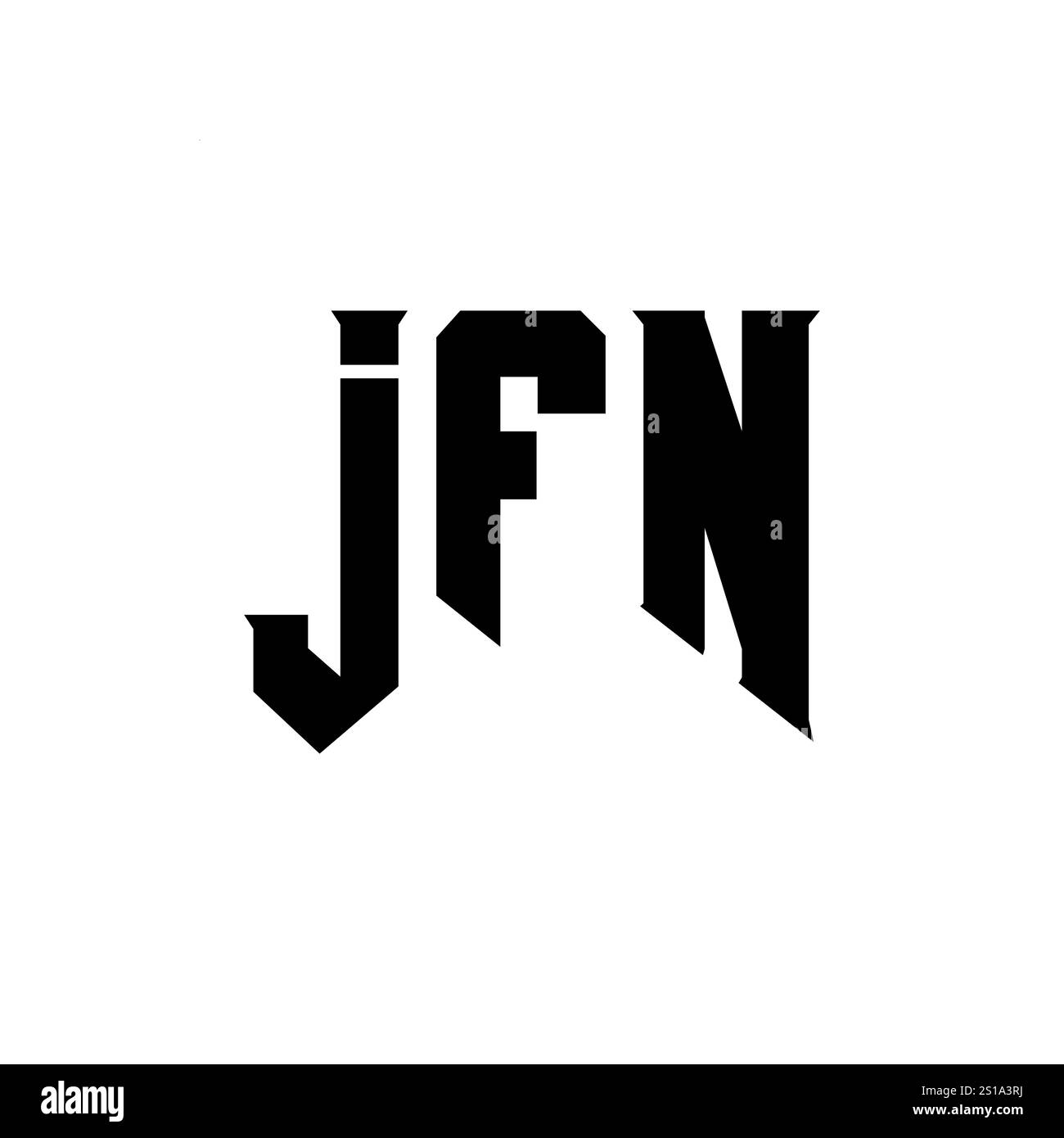 JFN letter logo design for technology company. JFN logo design black ...