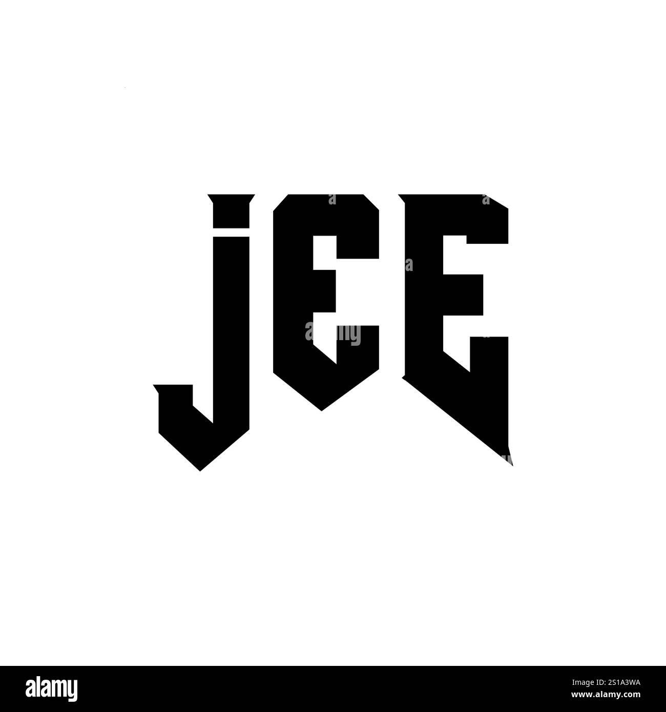 JEE letter logo design for technology company. JEE logo design black ...