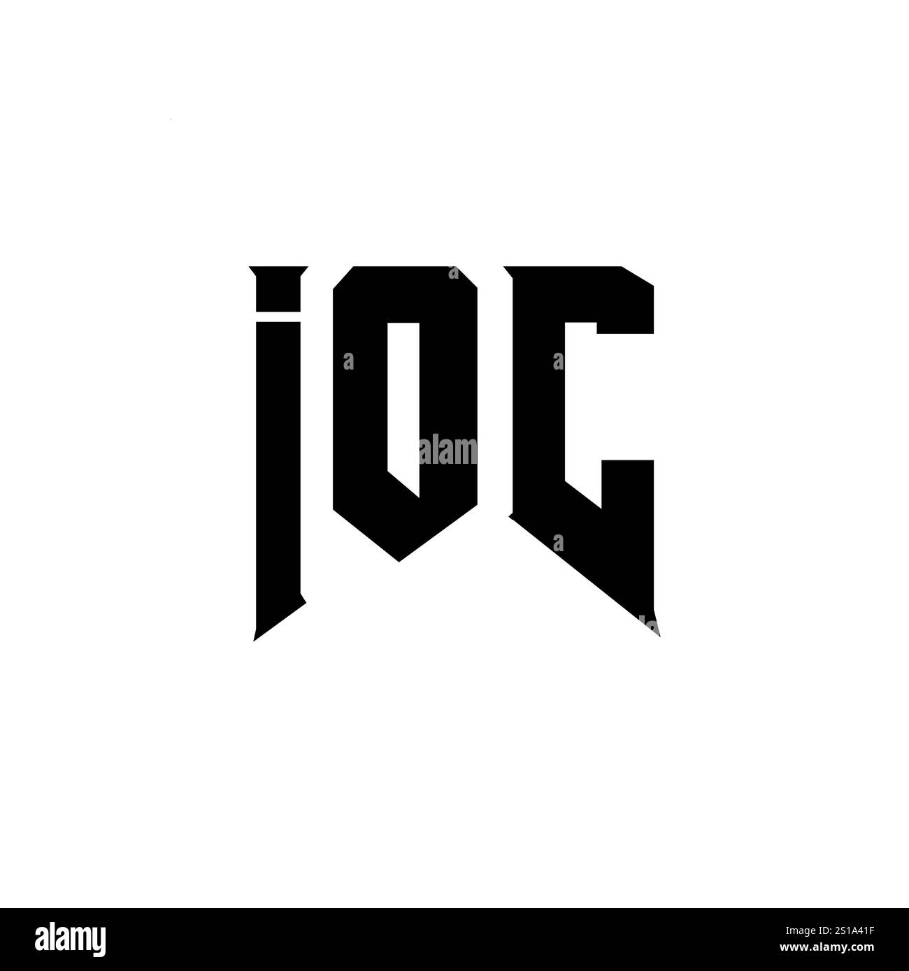IOC letter logo design for technology company. IOC logo design black ...