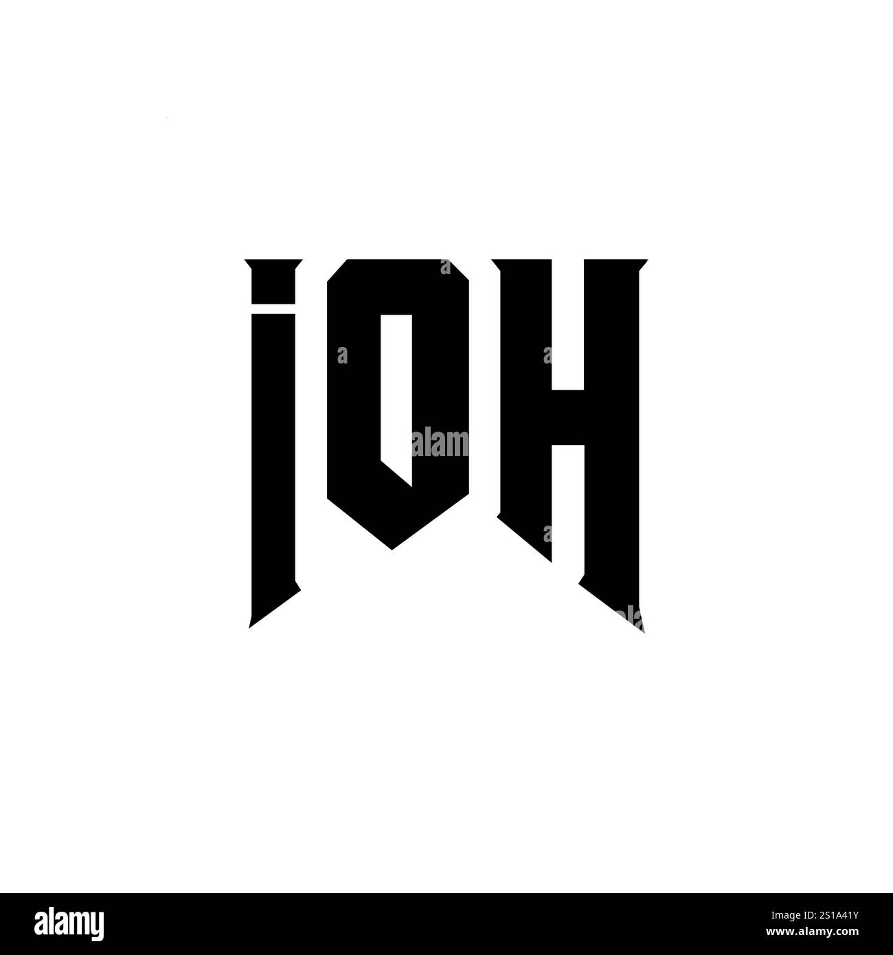 IOH letter logo design for technology company. IOH logo design black ...
