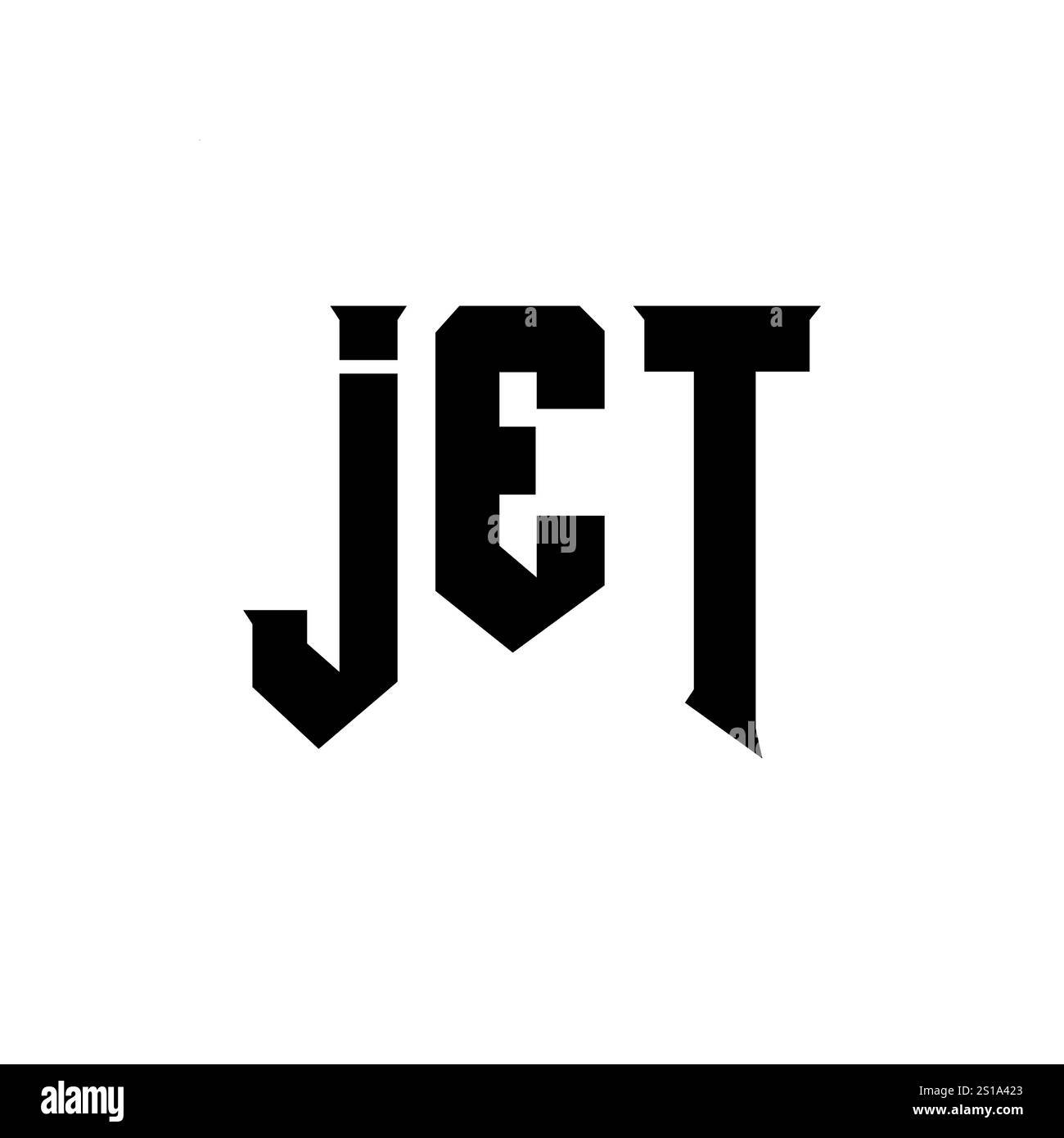 JET letter logo design for technology company. JET logo design black ...