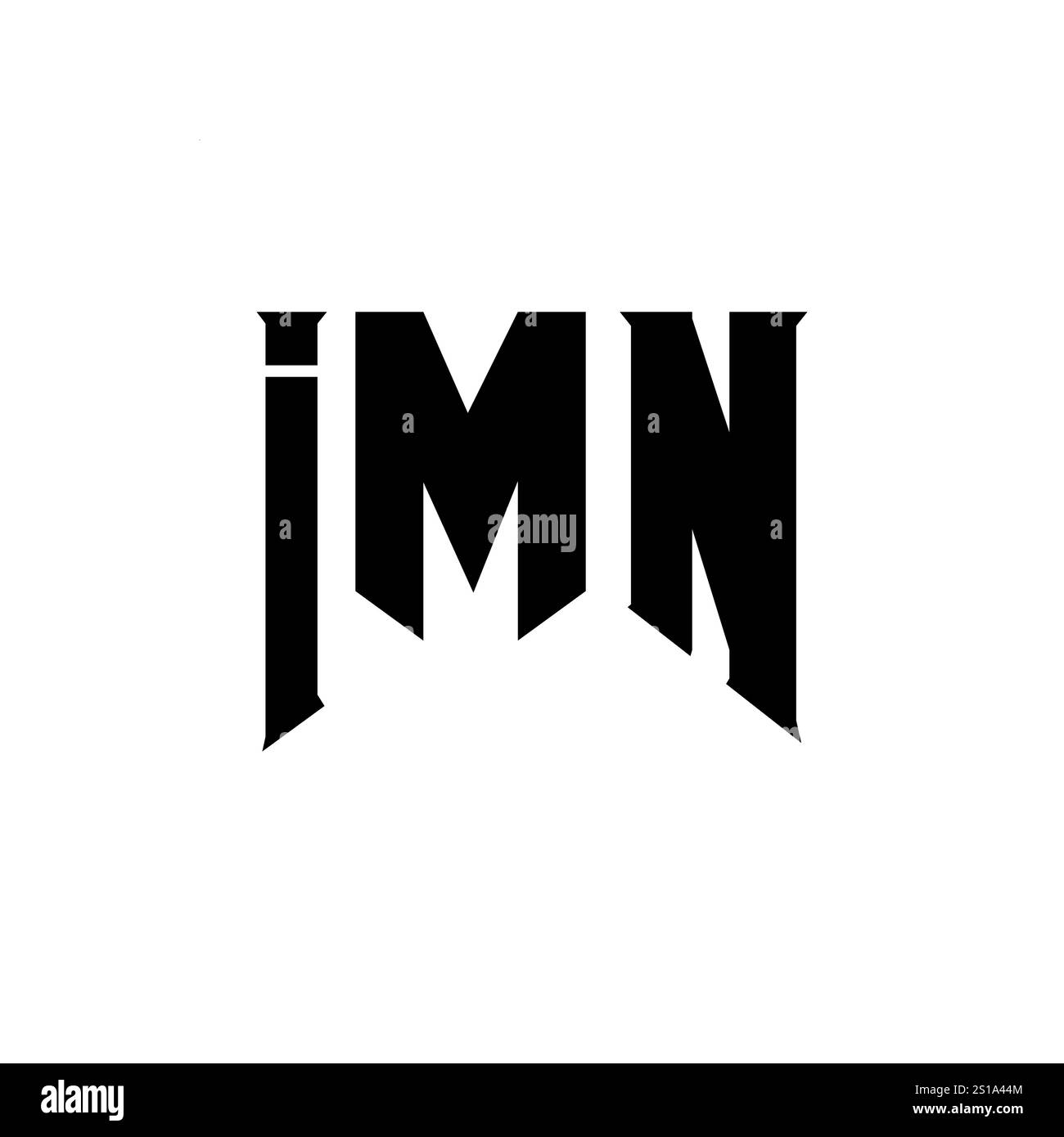 IMN letter logo design for technology company. IMN logo design black ...