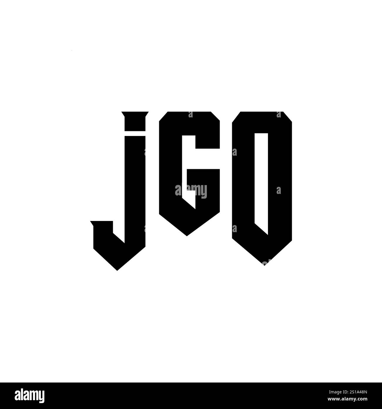 JGO letter logo design for technology company. JGO logo design black ...