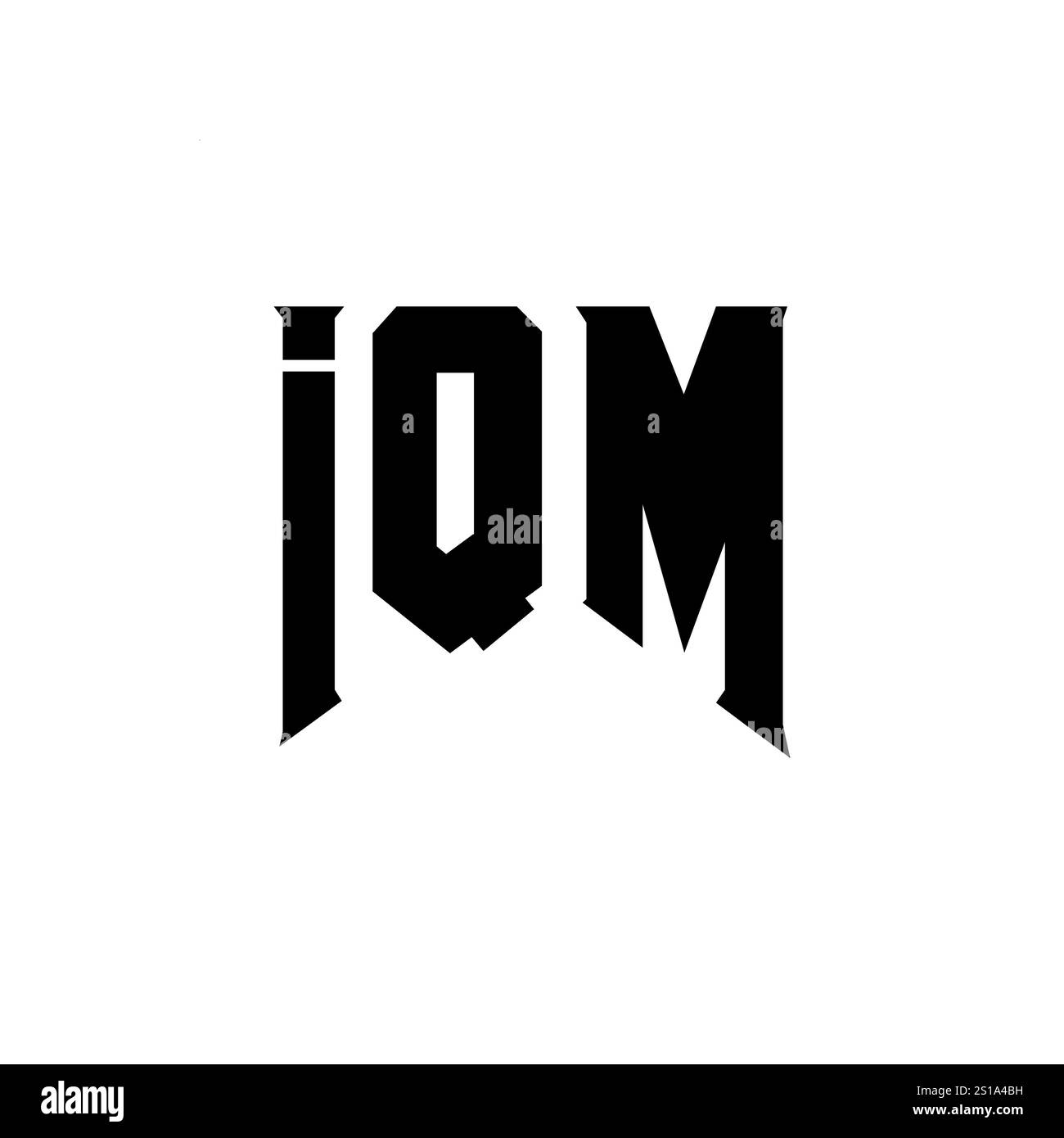 IQM letter logo design for technology company. IQM logo design black ...