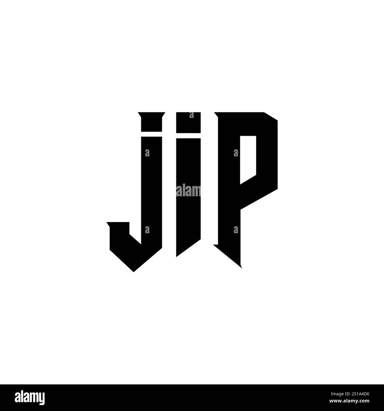 JIP letter logo design for technology company. JIP logo design black ...