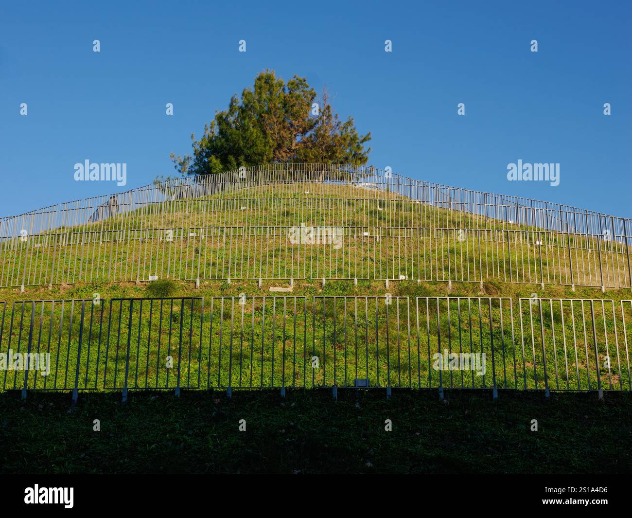 Artificial hill at Portello park in Milan, Lombardy, Italy Stock Photo ...