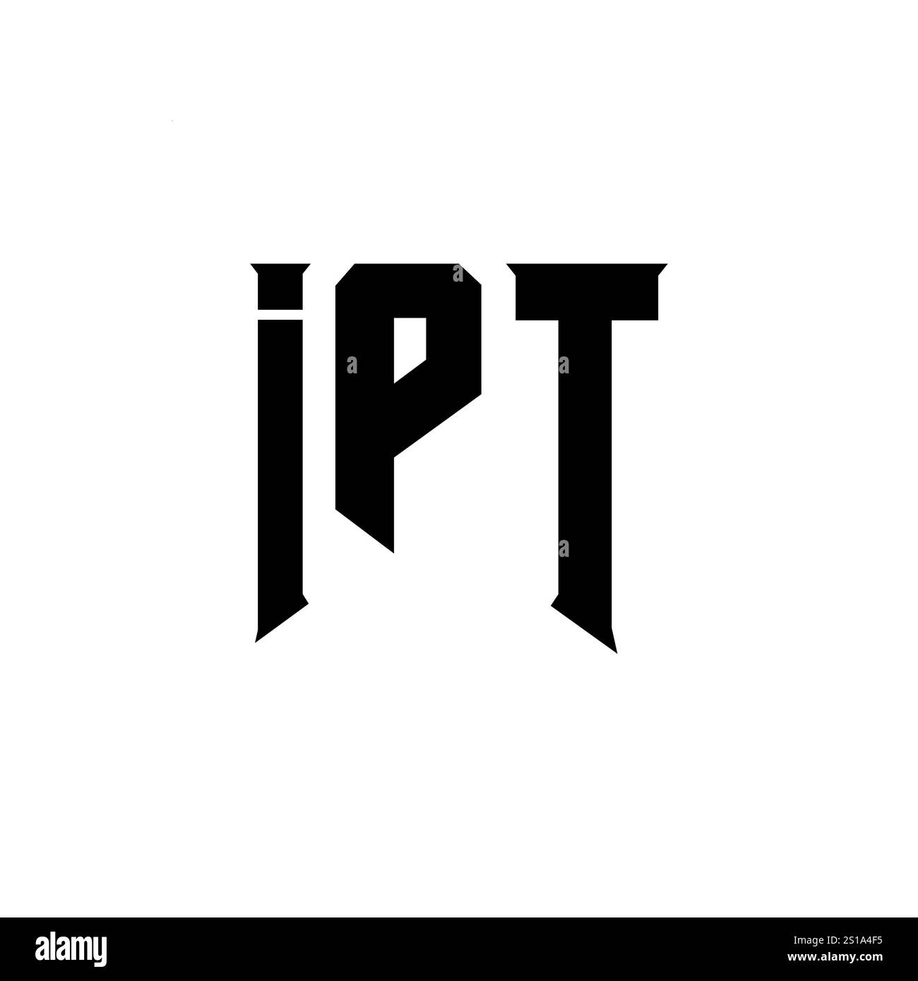 Ipt Letter Logo Design For Technology Company Ipt Logo Design Black