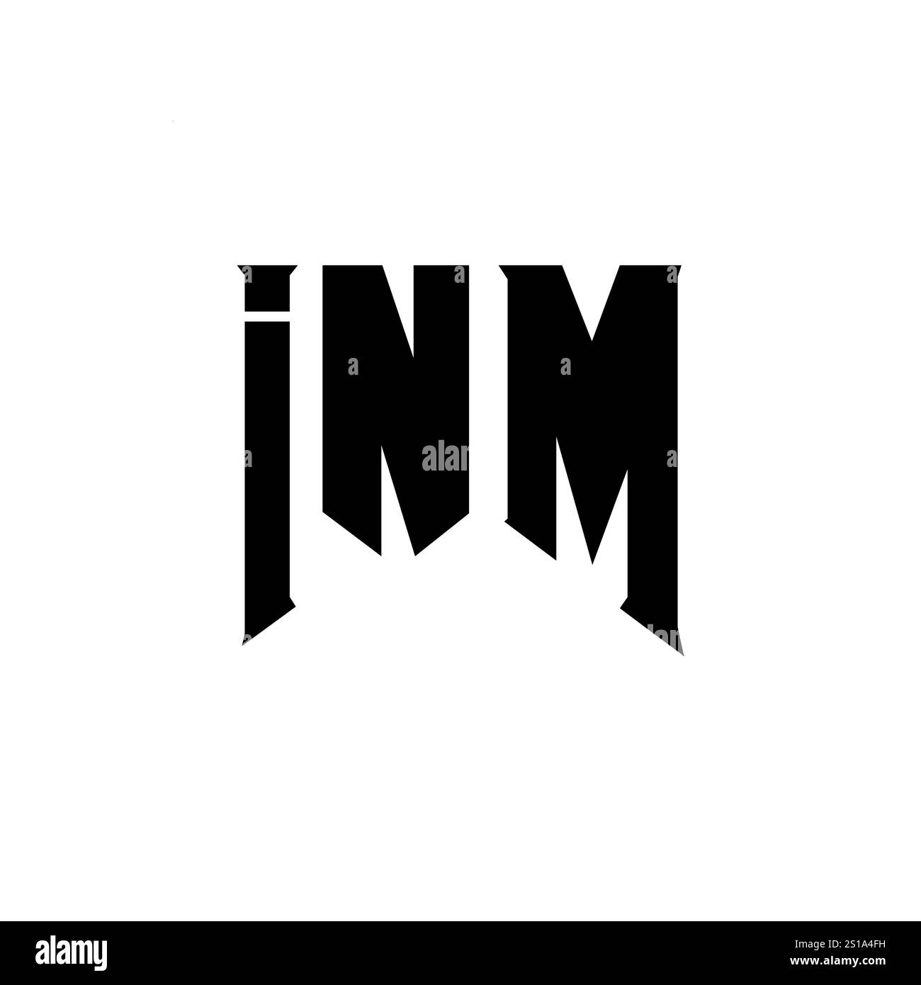 INM letter logo design for technology company. INM logo design black ...