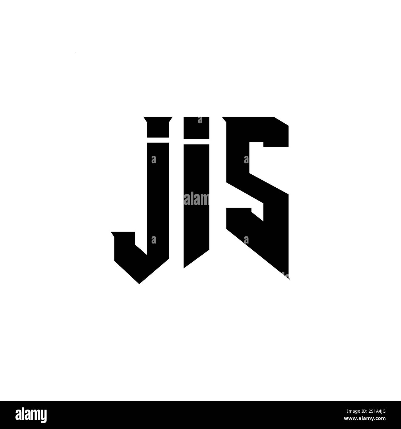 JIS letter logo design for technology company. JIS logo design black ...