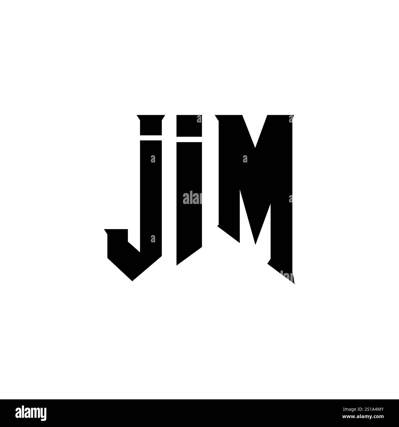 JIM letter logo design for technology company. JIM logo design black ...