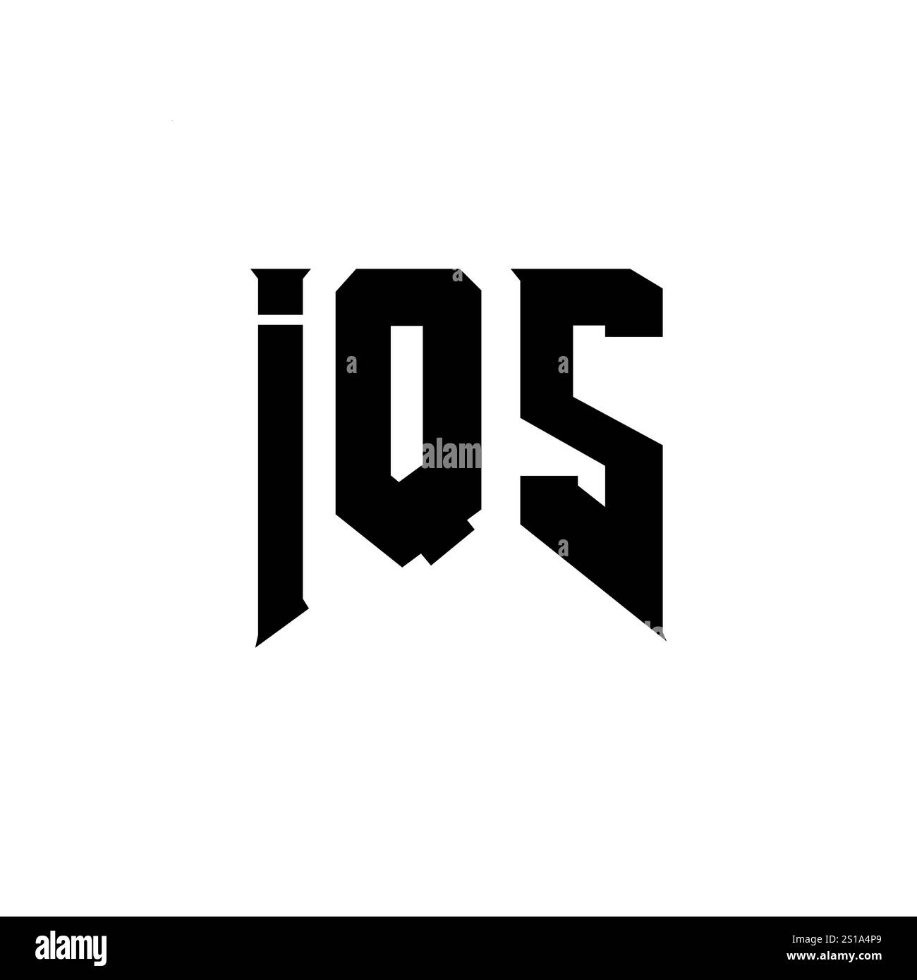 IQS letter logo design for technology company. IQS logo design black ...