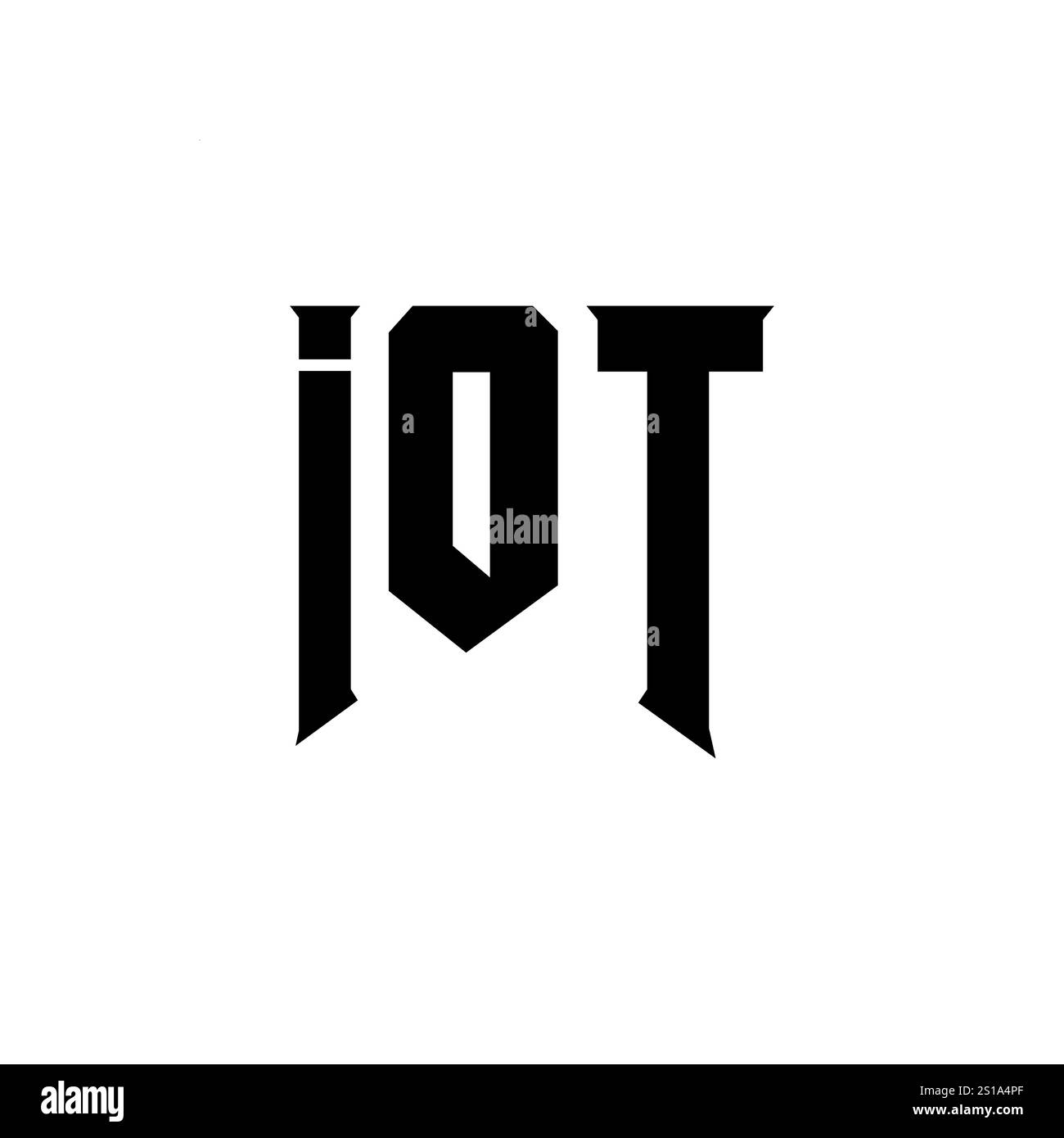 IOT letter logo design for technology company. IOT logo design black ...